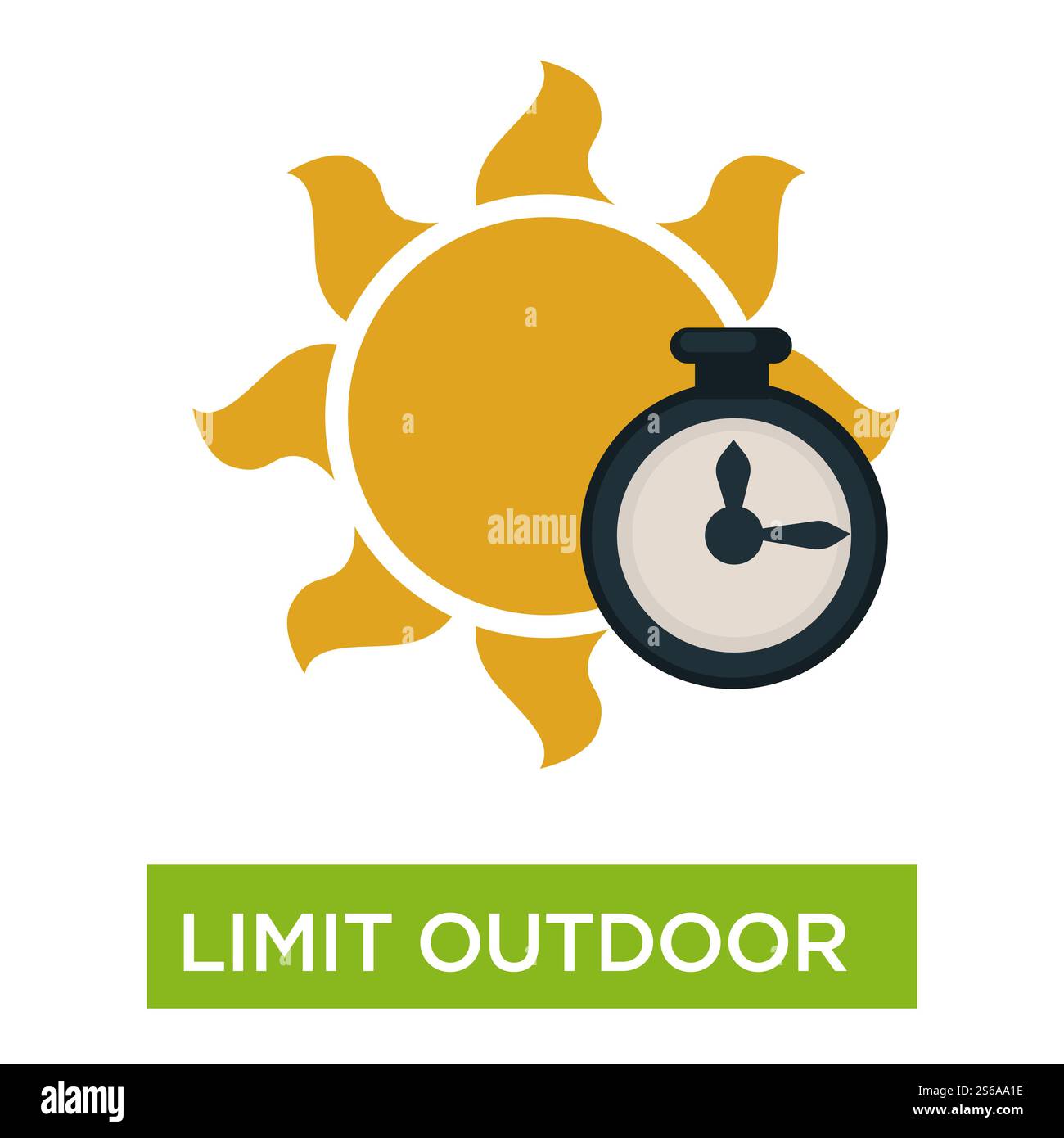 Sunburn and sunstroke preventive measures limit outdoor time vector ...