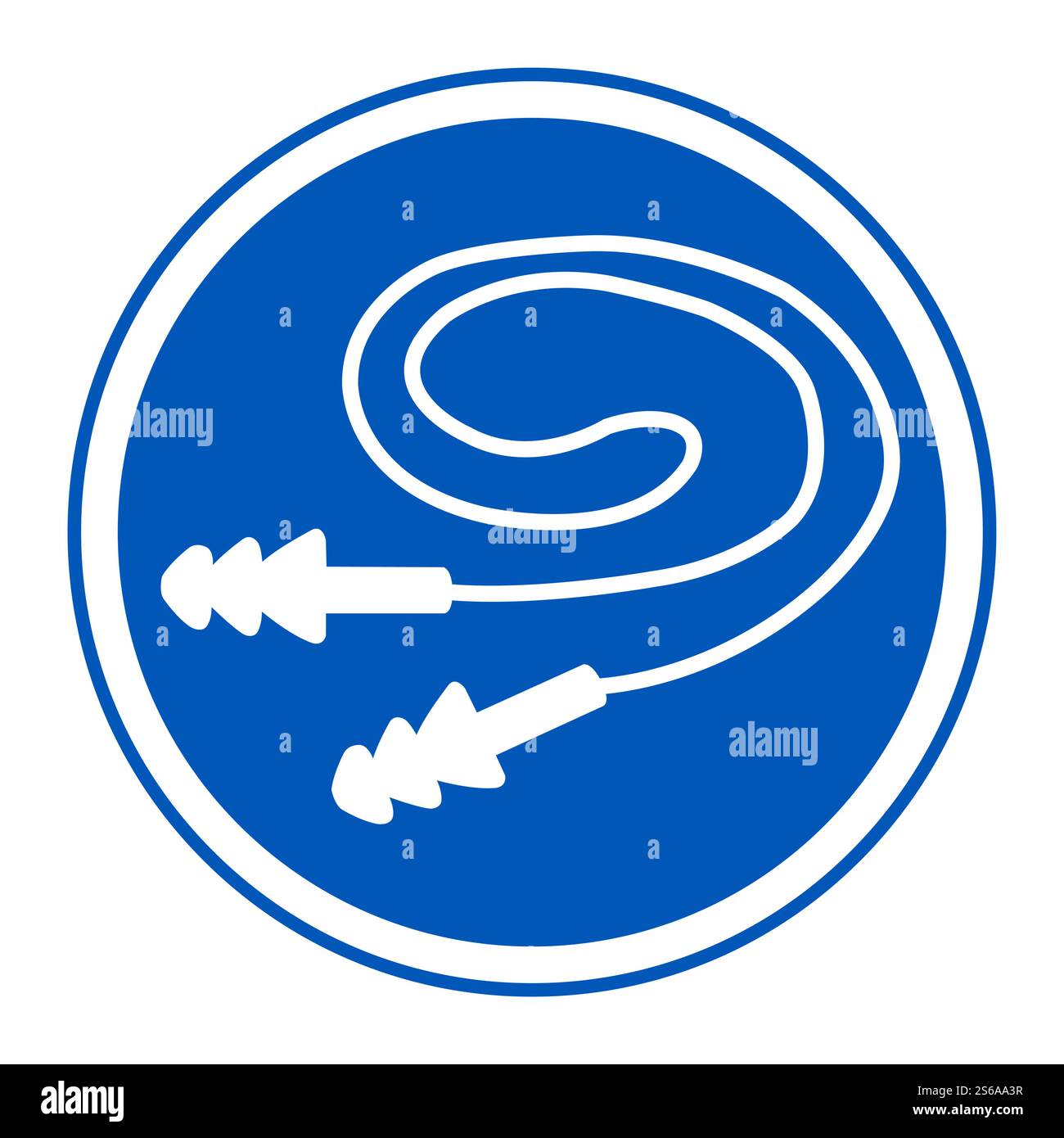 Wear Earplugs symbol Isolate On White Background,Vector Illustration ...