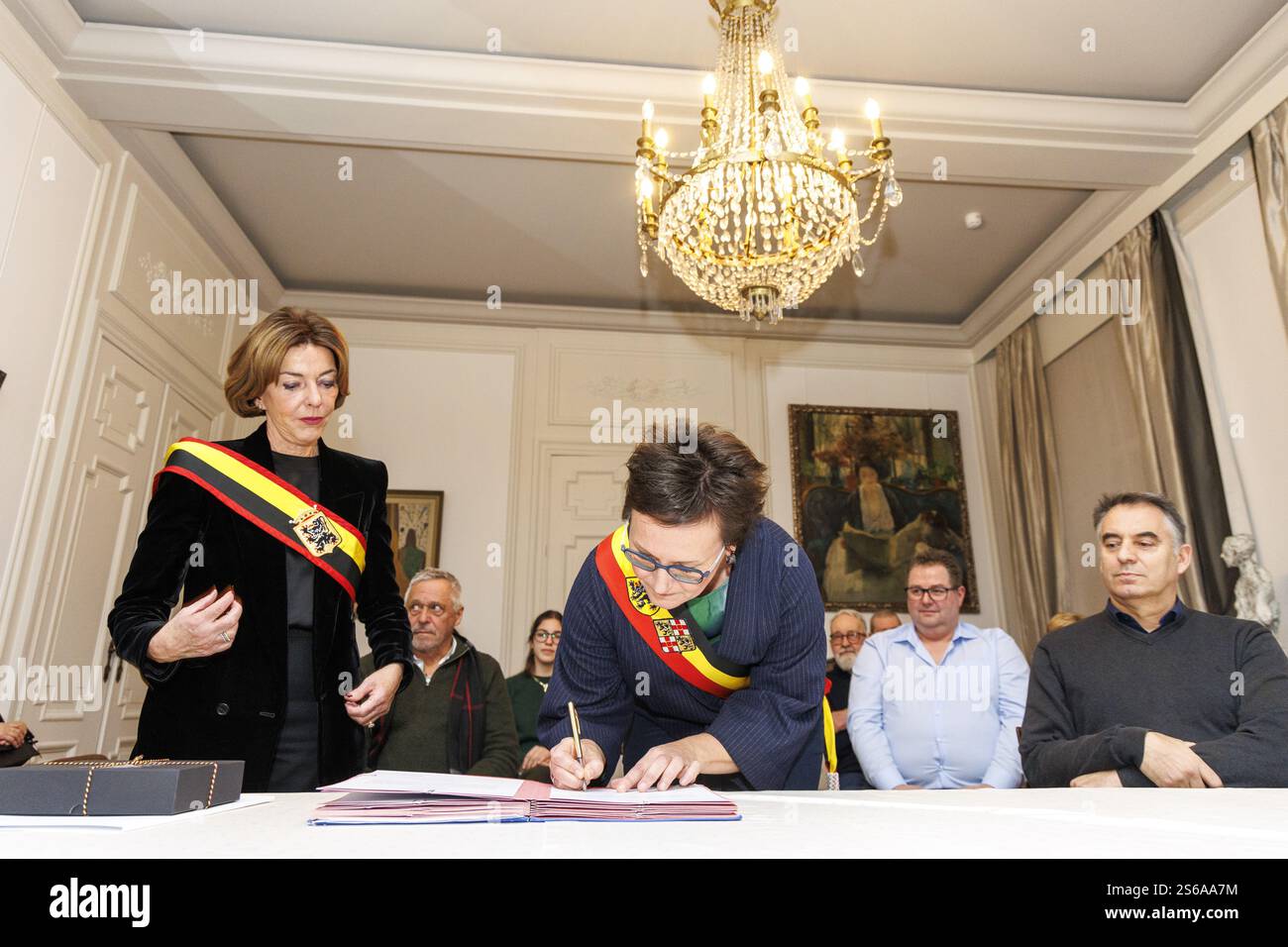 Gent, Belgium. 16th Jan, 2025. East-Flanders province governor Carina ...