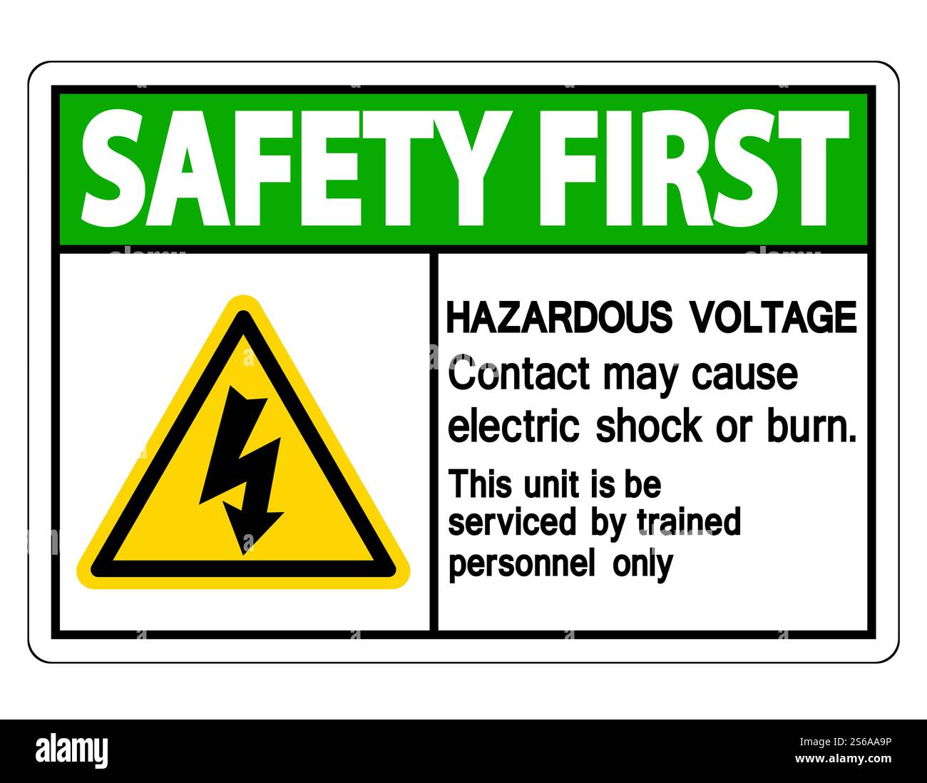 Safety first Hazardous Voltage Contact May Cause Electric Shock Or Burn ...