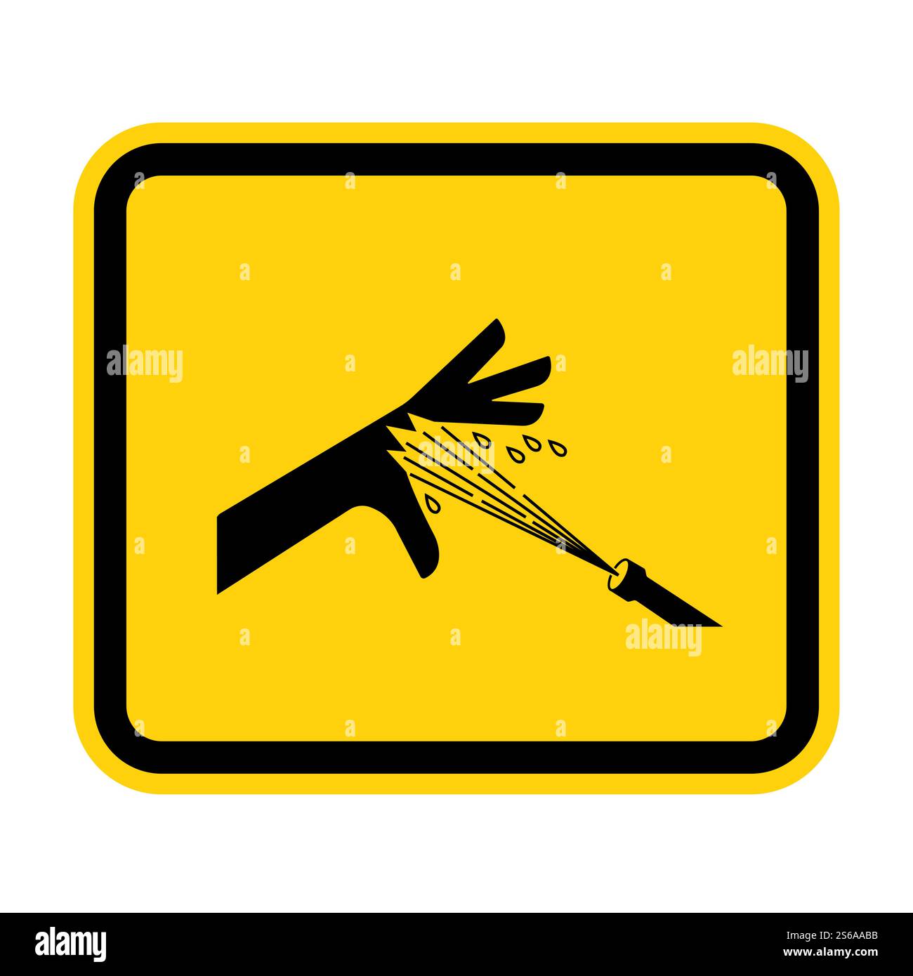 Skin Puncture Pressurized Water Jet Symbol Sign Isolate On White ...