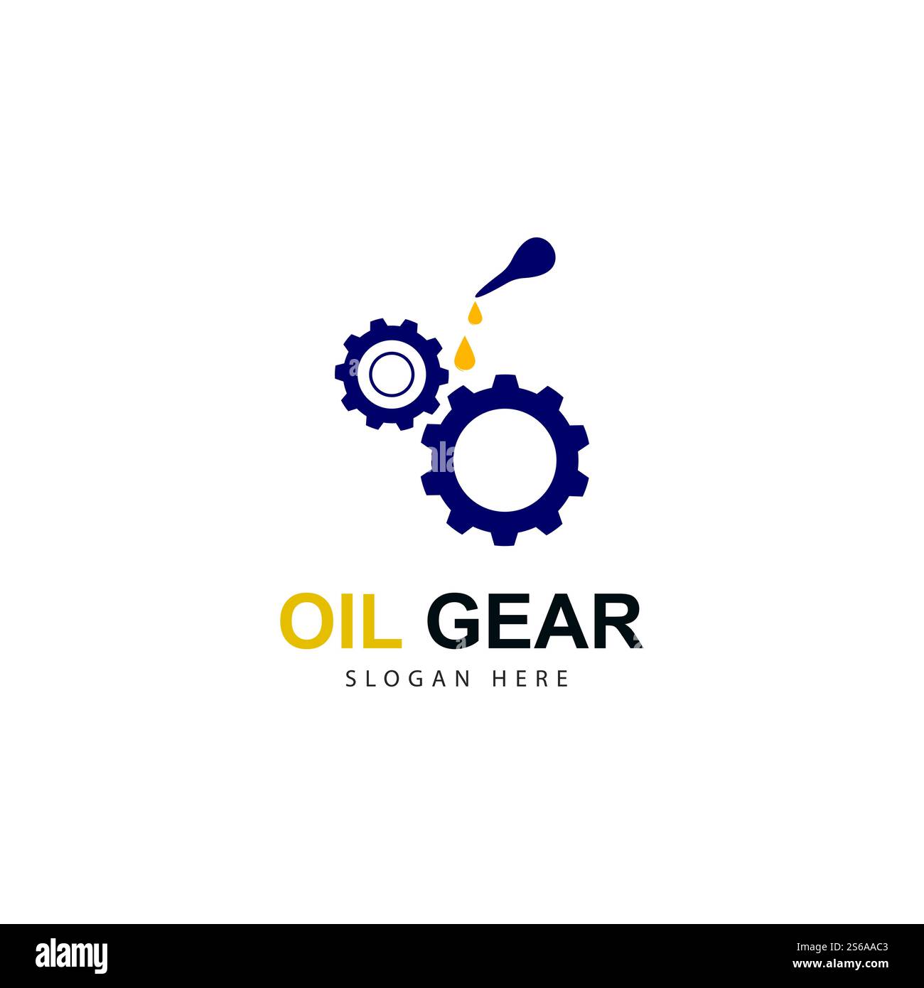 motor oil logo. drop lubricant and gear. vector illustration Stock ...