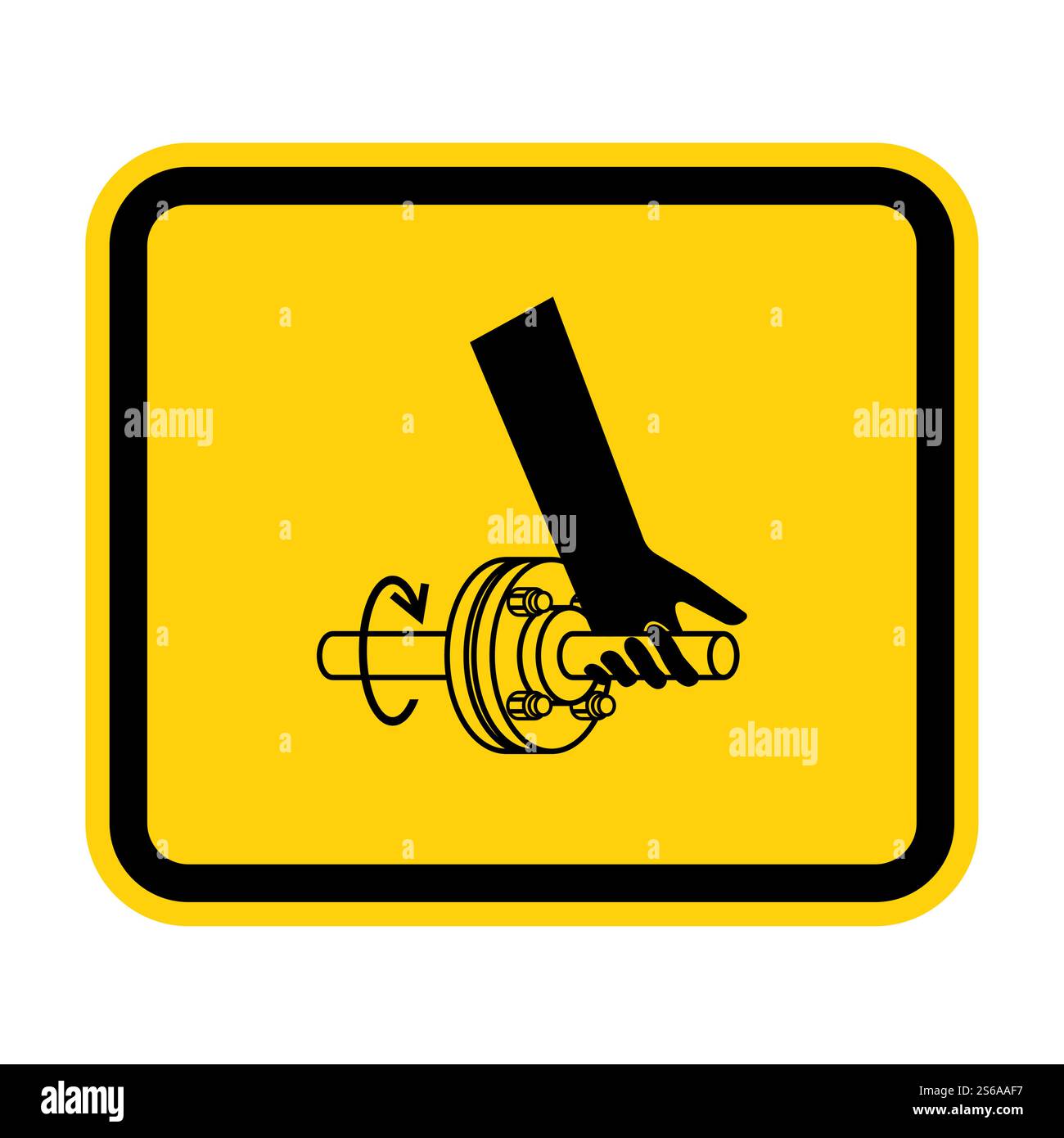 Entanglement Of Hand Rotating Shaft Symbol Sign Isolate On White ...
