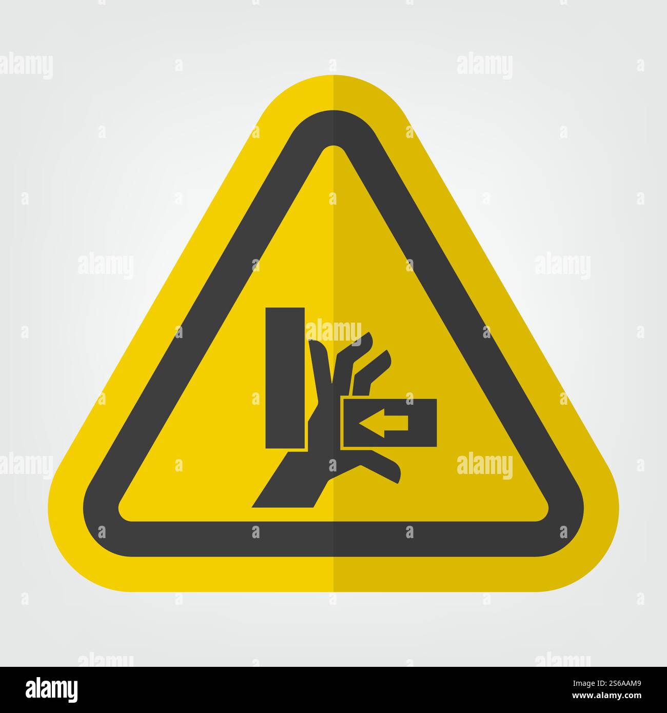 Hand Crush Force From Right Symbol Sign Isolate On White Background ...