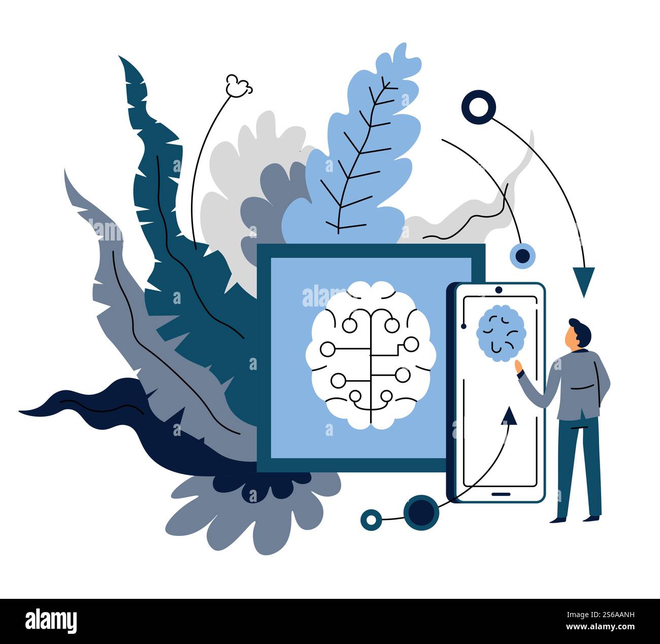 Artificial intelligence device synchronization mobile app and user ...