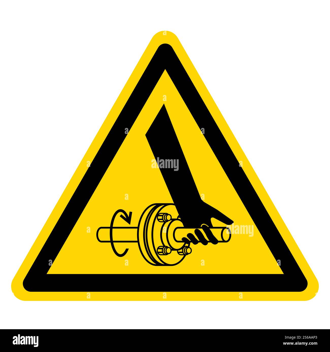 Entanglement Of Hand Rotating Shaft Symbol Sign Isolate On White ...