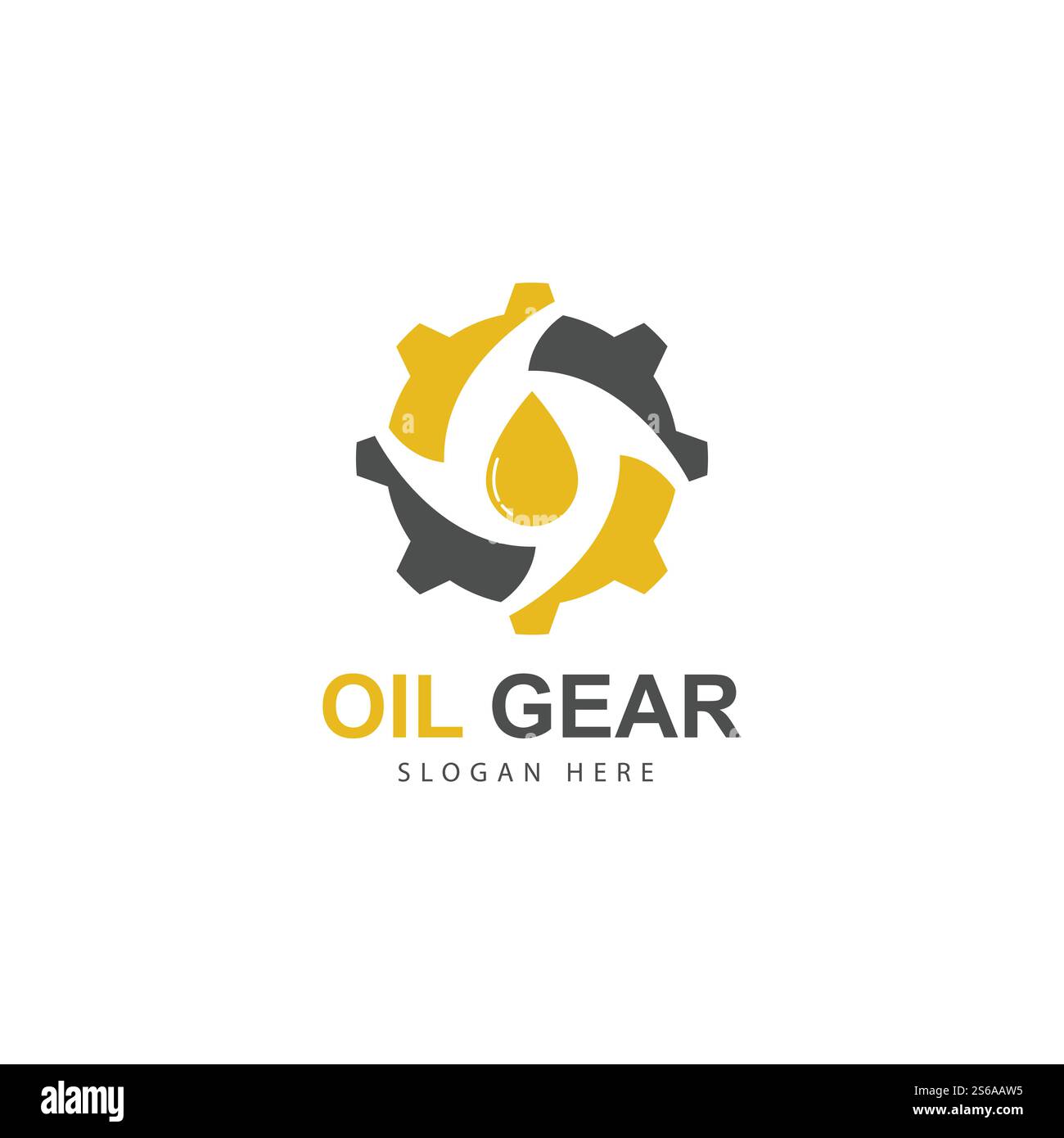 motor oil logo. drop lubricant and gear. vector illustration Stock ...