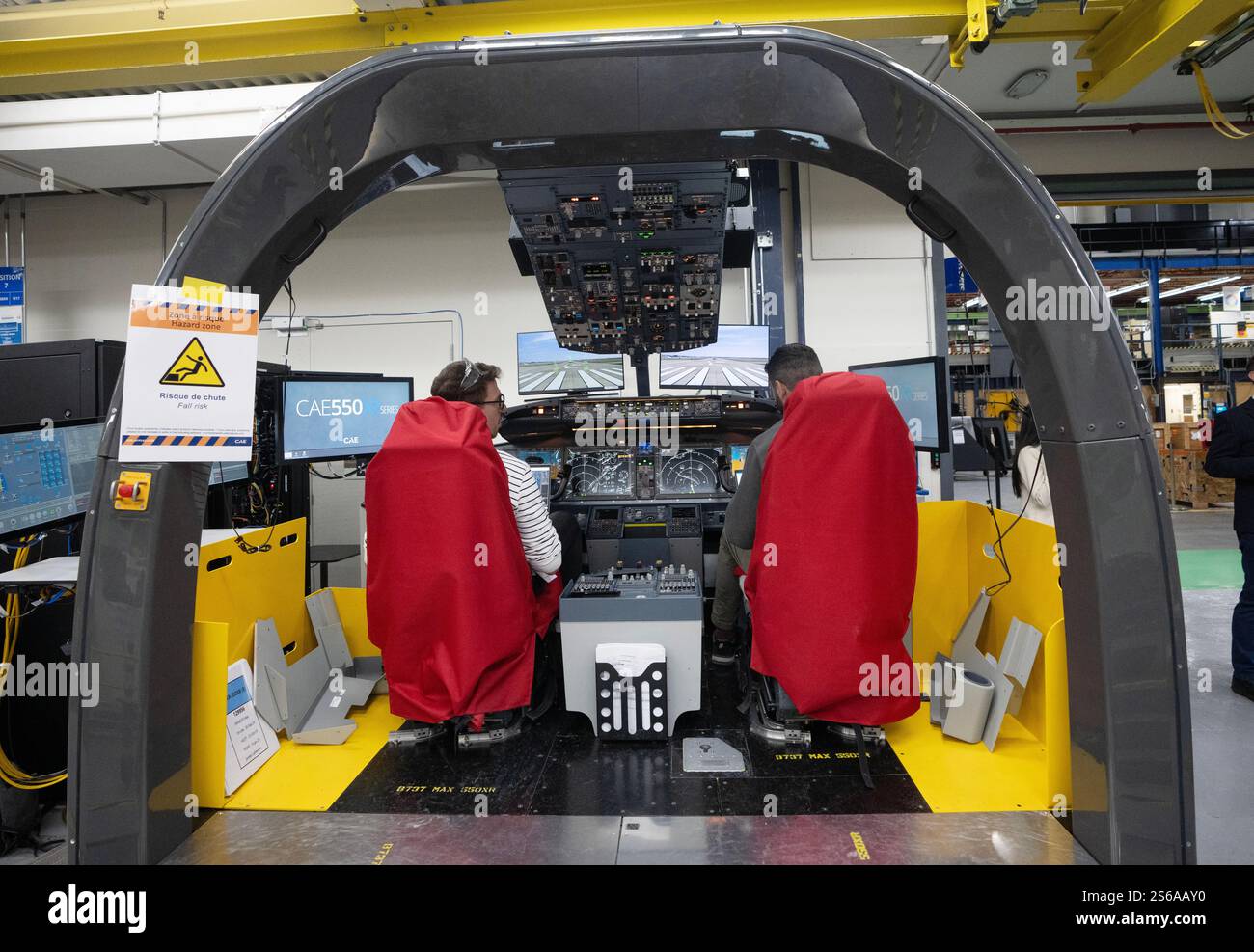 Montreal, Canada. 14th Jan, 2025. The flight simulator assembly plant ...