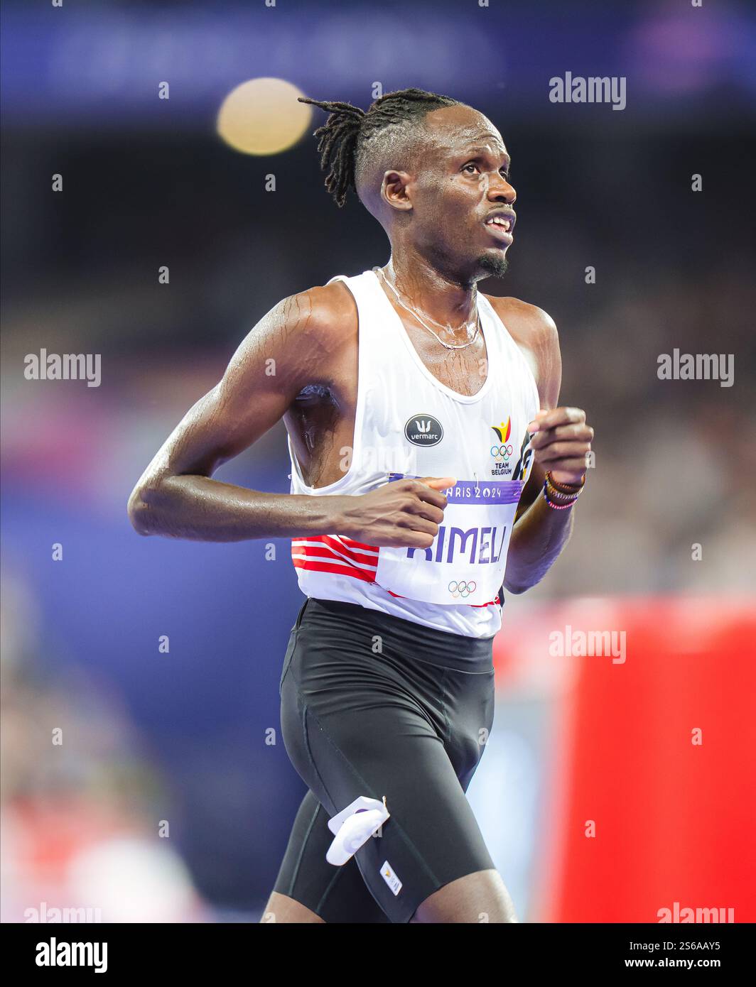 Isaac Kimeli participating in the 10.000 meters at the Paris 2024 ...