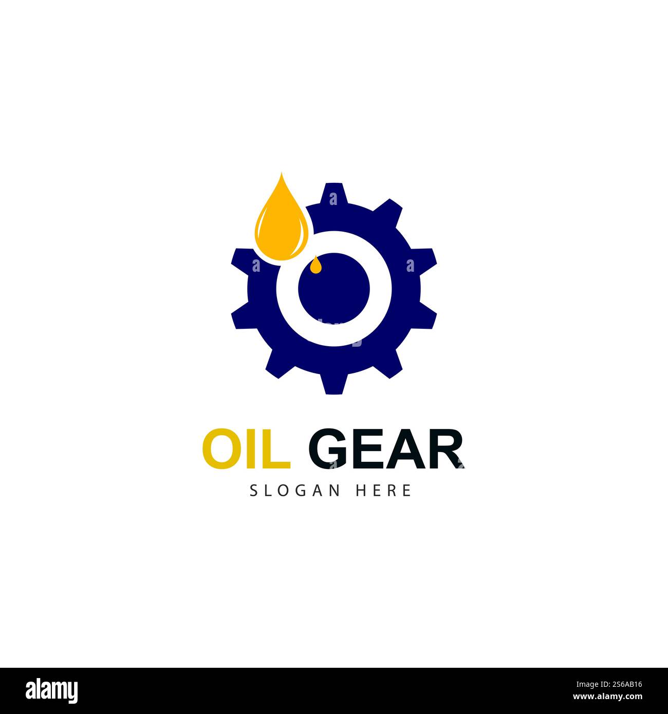 motor oil logo. drop lubricant and gear. vector illustration Stock ...
