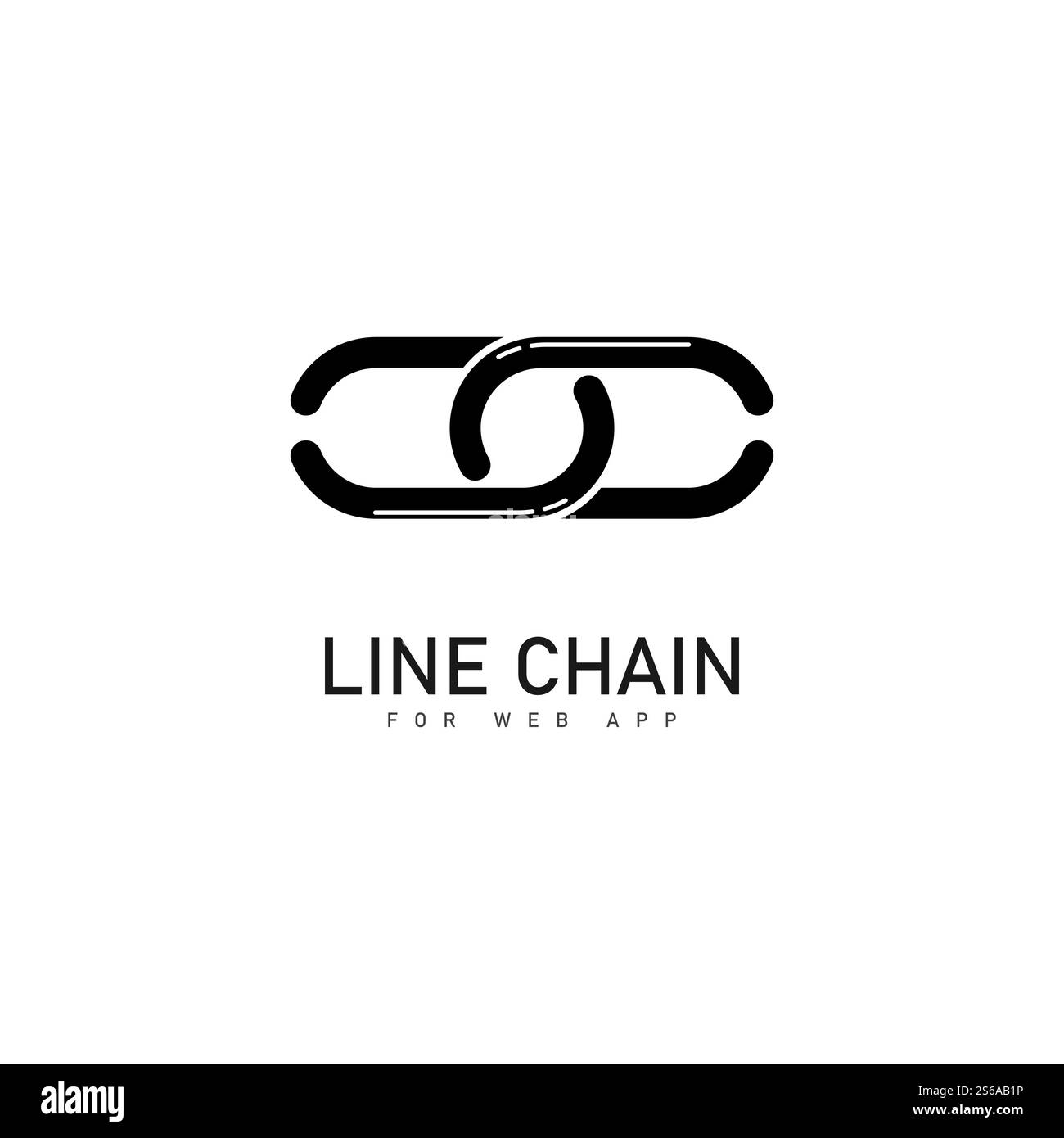 link chain flat icon illustration vector Stock Vector Image & Art - Alamy