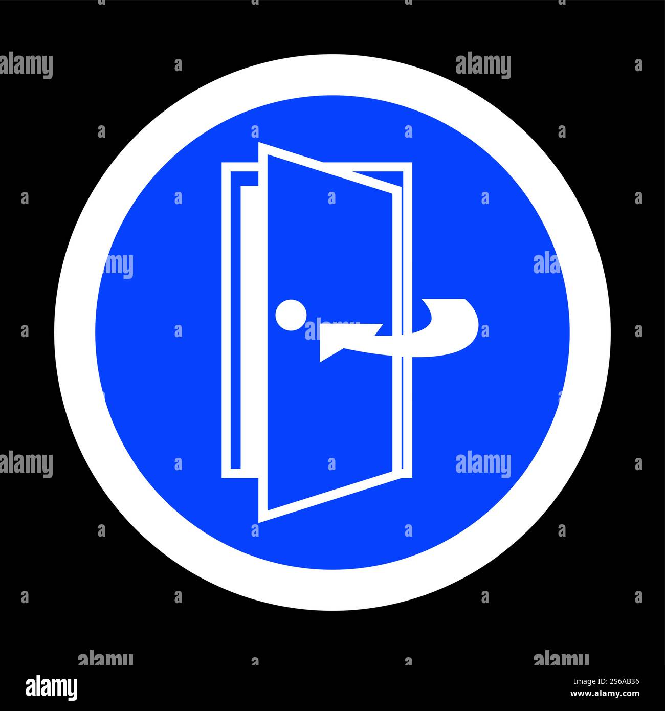 Keep Door Closed Symbol Sign On black Background On black Background ...