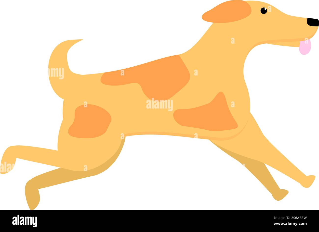 Running dog icon. Cartoon of running dog vector icon for web design ...