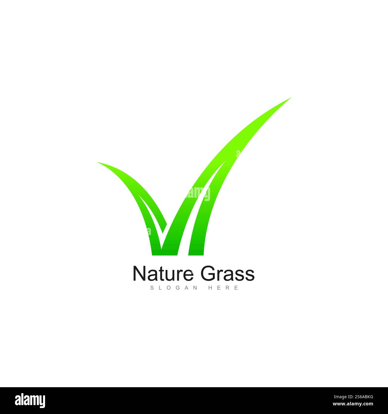 Nature Grass logo design vector Creative Grass logo design Template ...
