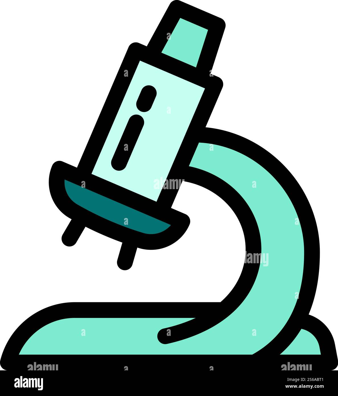Lab microscope icon. Outline lab microscope vector icon for web design ...