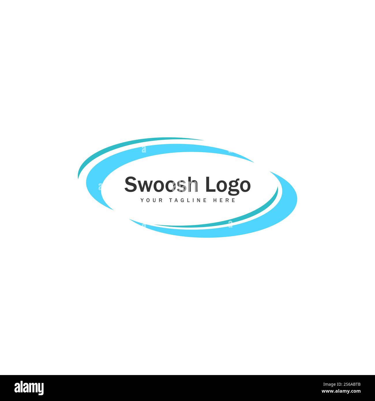 abstract swoosh logo icon vector design illustration Stock Vector Image ...