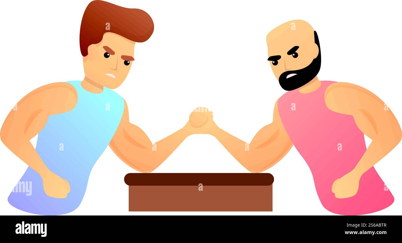Sport arm wrestling icon. Cartoon of sport arm wrestling vector icon ...