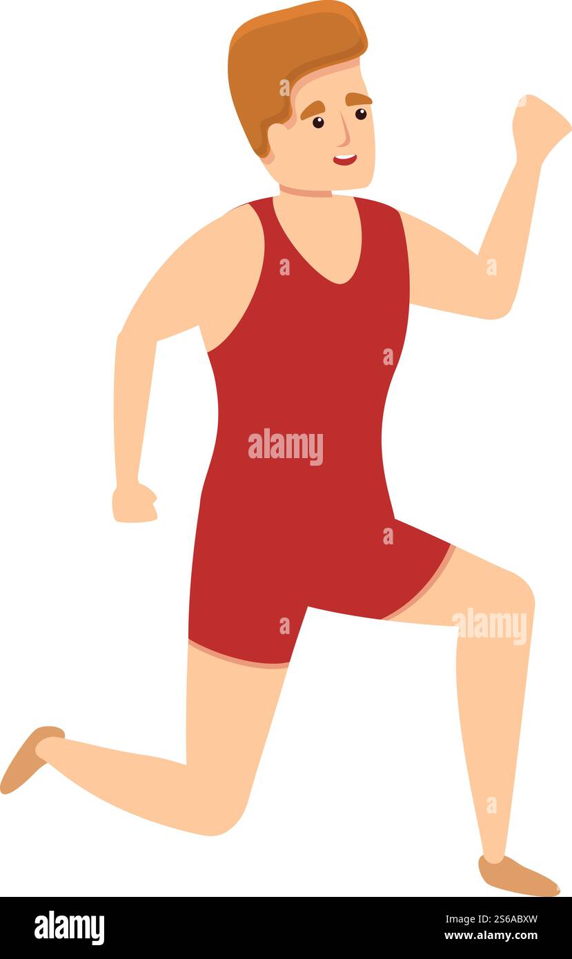 Greco-roman wrestling boy icon. Cartoon of greco-roman wrestling boy ...