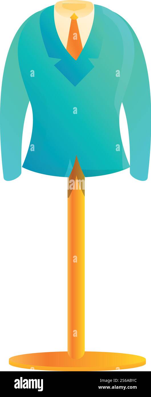 Clothes production stand icon. Cartoon of clothes production stand ...