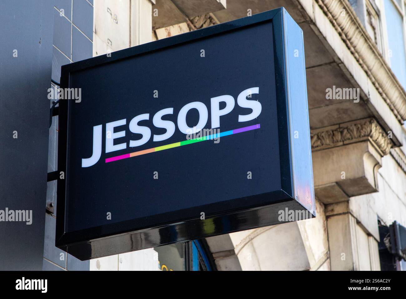 London, UK - August 12th 2024: The Jessops logo above the entrance to ...