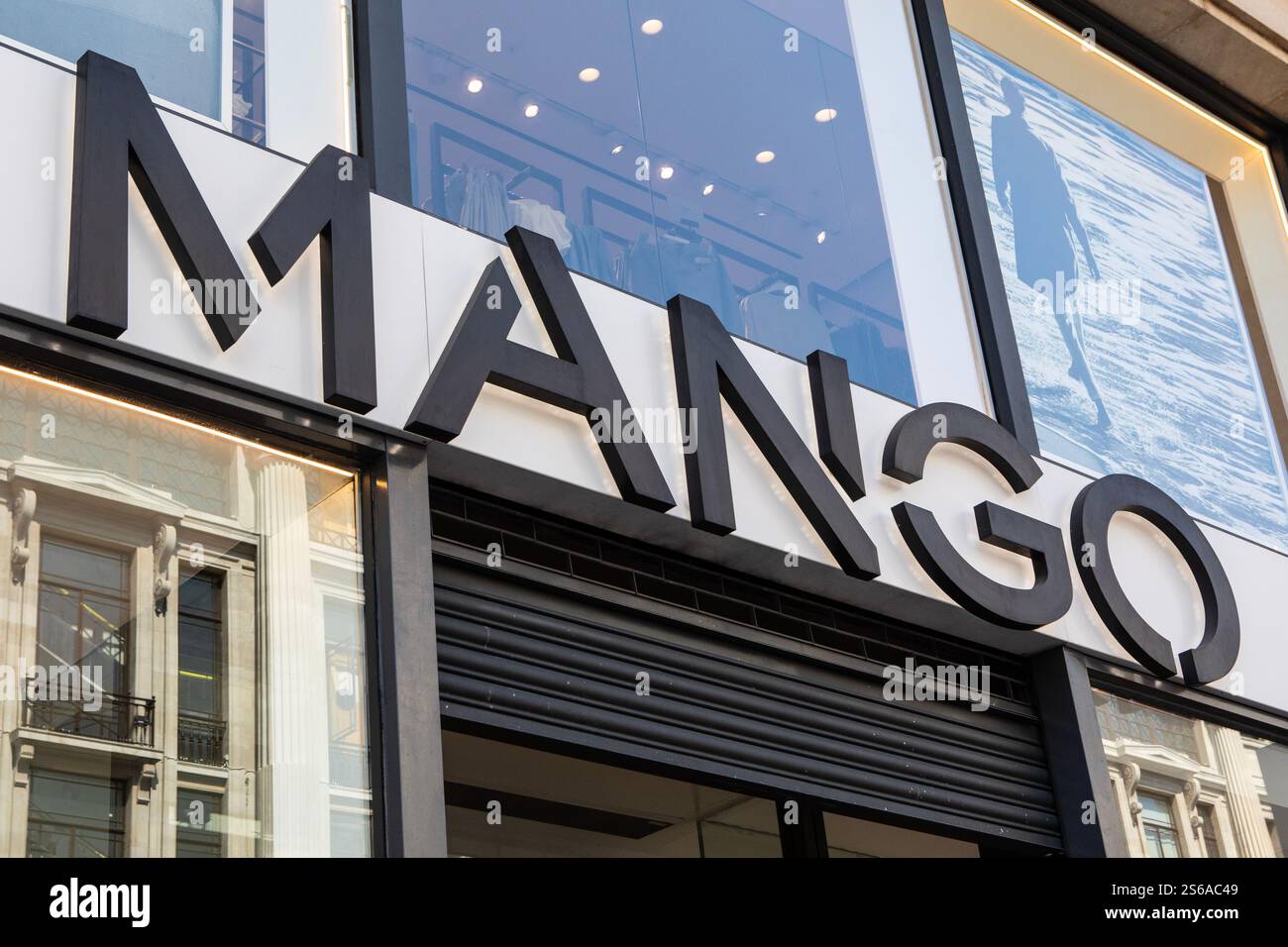 London, UK - August 12th 2024: Mango store on Oxford Street in London ...