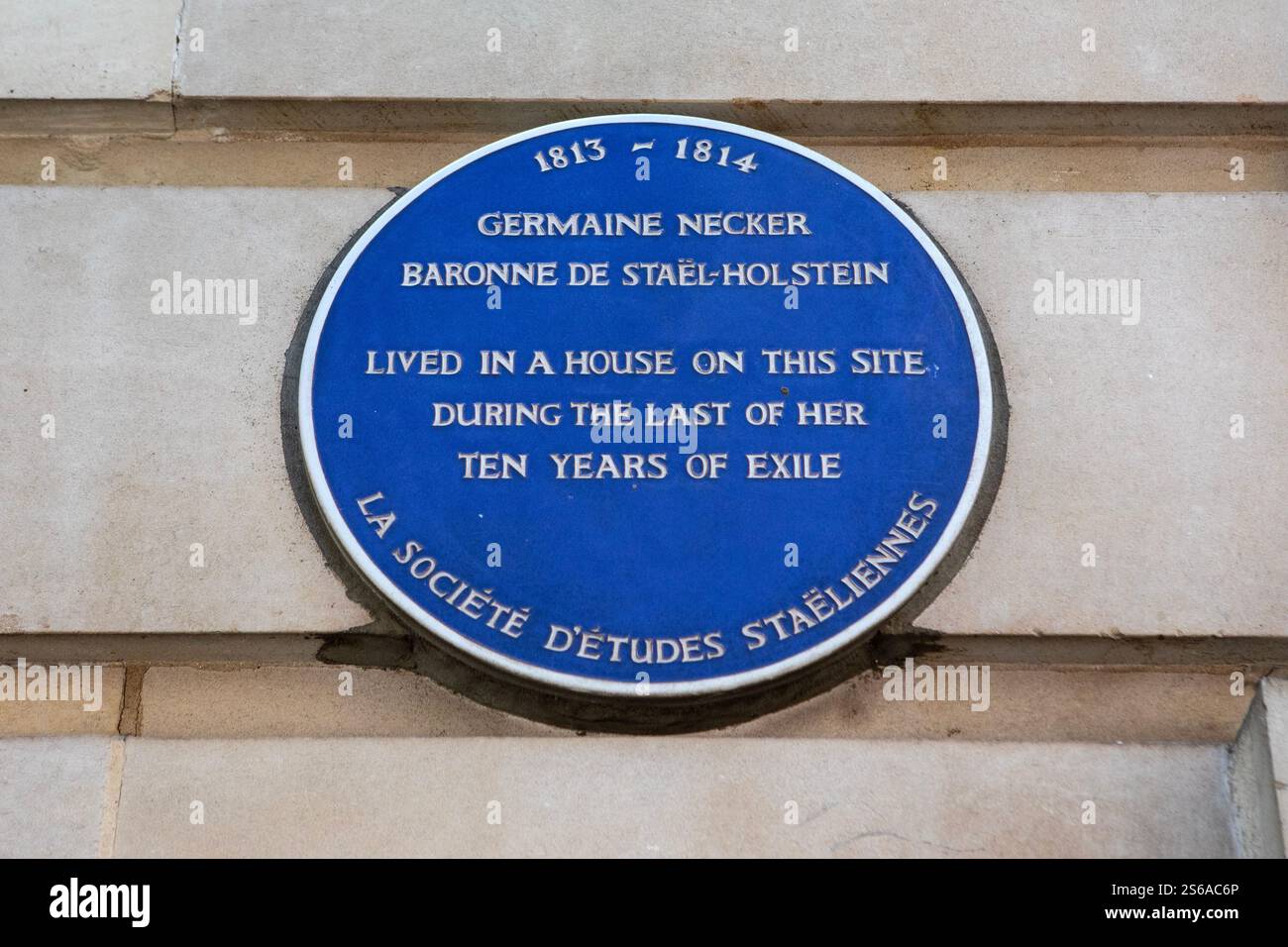 London, UK - August 12th 2024: A blue plaque on Argyll Street in London ...