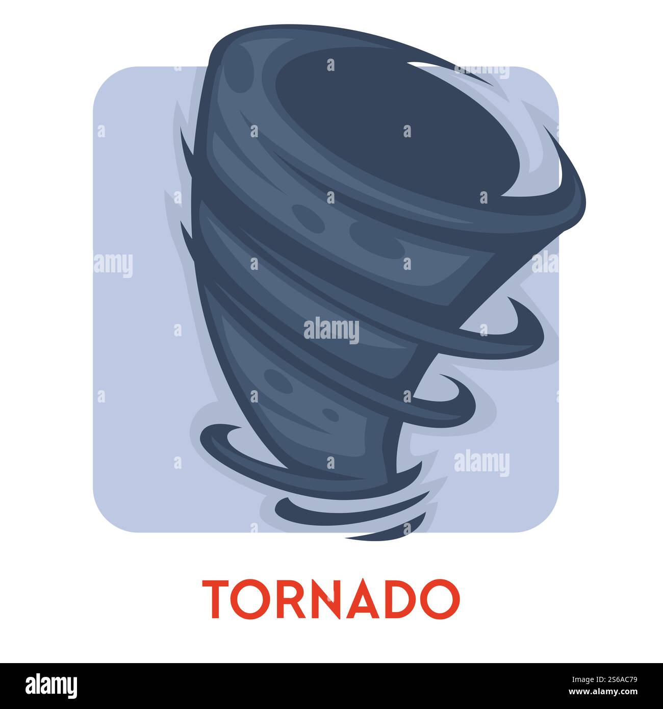 Natural disaster Tornado isolated icon rotating column of air vector ...