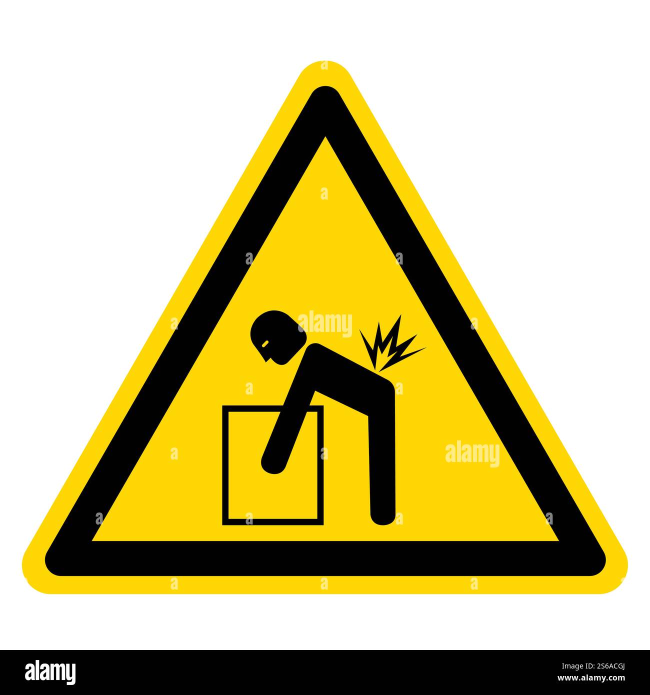 Lifting Hazard Symbol Sign Isolate On White Background,Vector ...