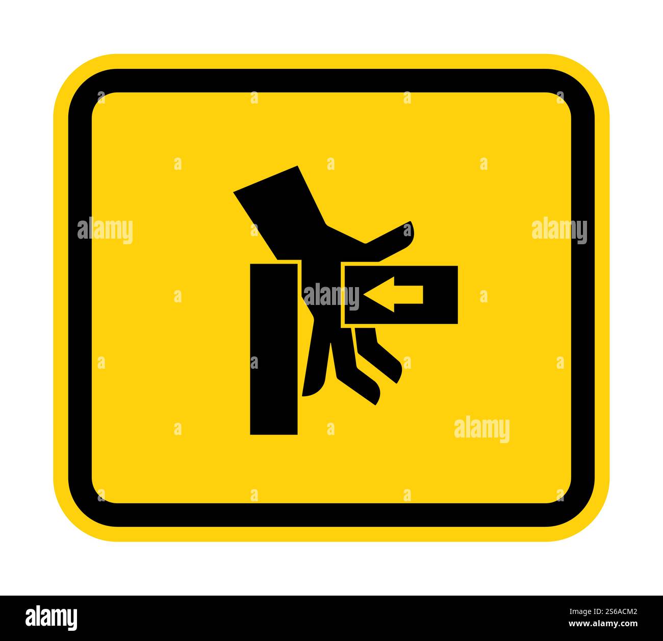 Hand Crush Force From Right Symbol Sign, Vector Illustration, Isolate ...