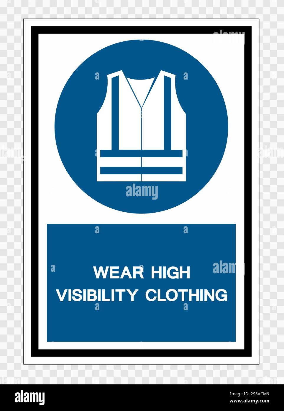 Wear High Visibility Clothing Symbol Sign Isolate on transparent ...