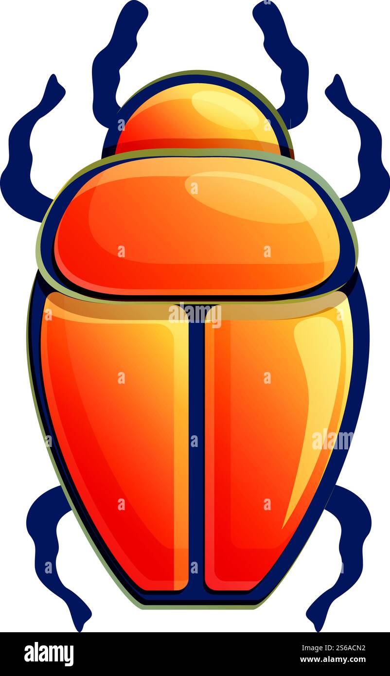 Scarab beetle icon. Cartoon of scarab beetle vector icon for web design ...