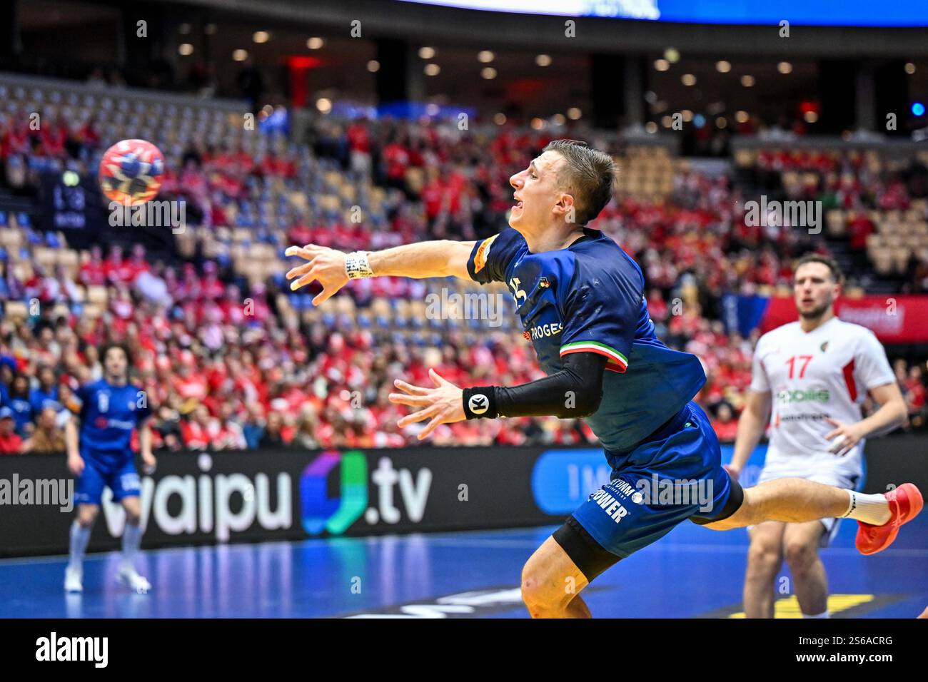 Herning, Denmark. 16th Jan, 2025. Simone Mengon of Italy Nationalteam ...