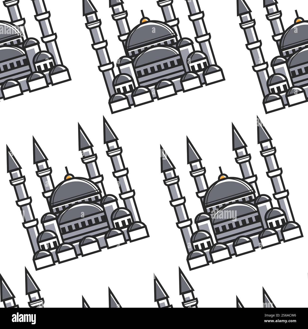 Sultan Ahmed Mosque Turkey symbol national architecture seamless ...