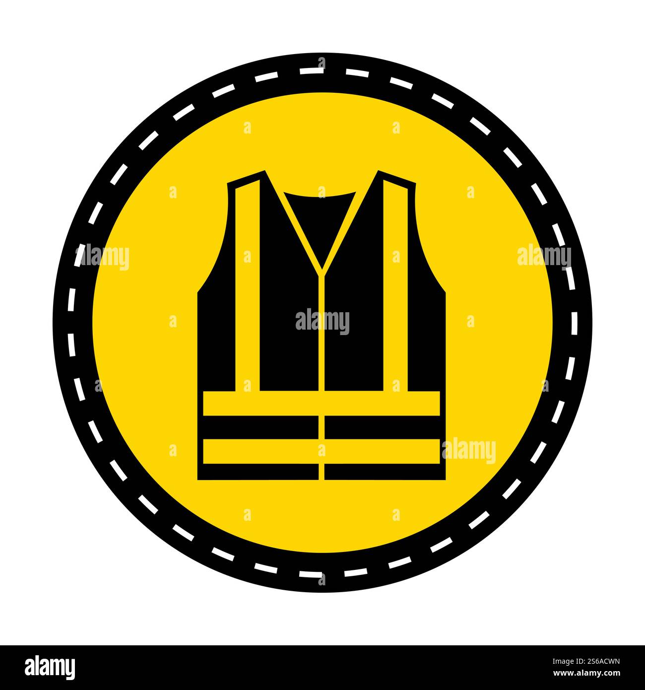 PPE Icon.Wear High Visibilty Clothing Symbol Sign Isolate On White ...