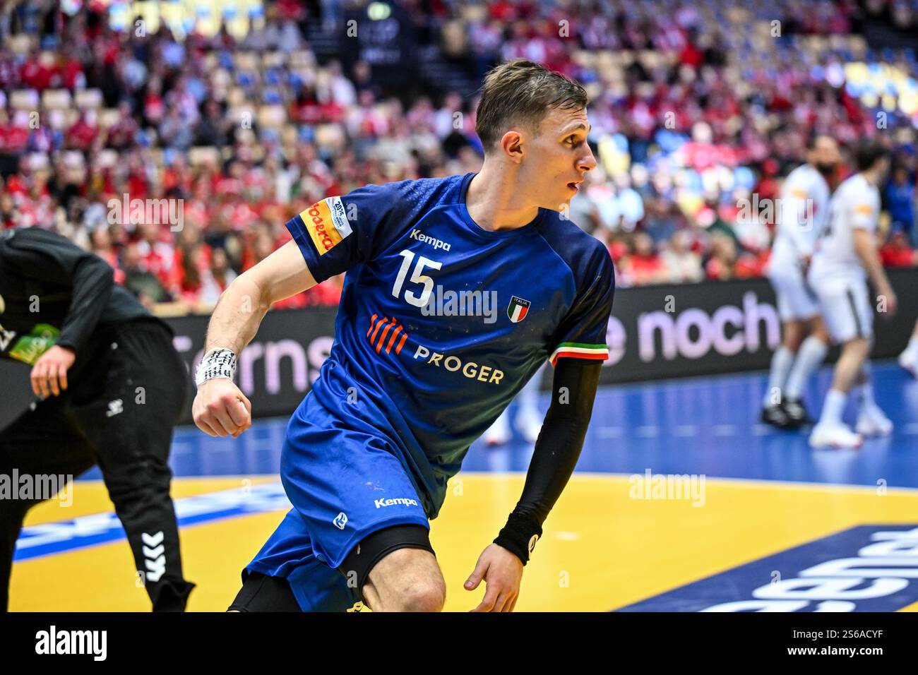 Simone Mengon of Italy Nationalteam during IHF Men's - Handball World ...