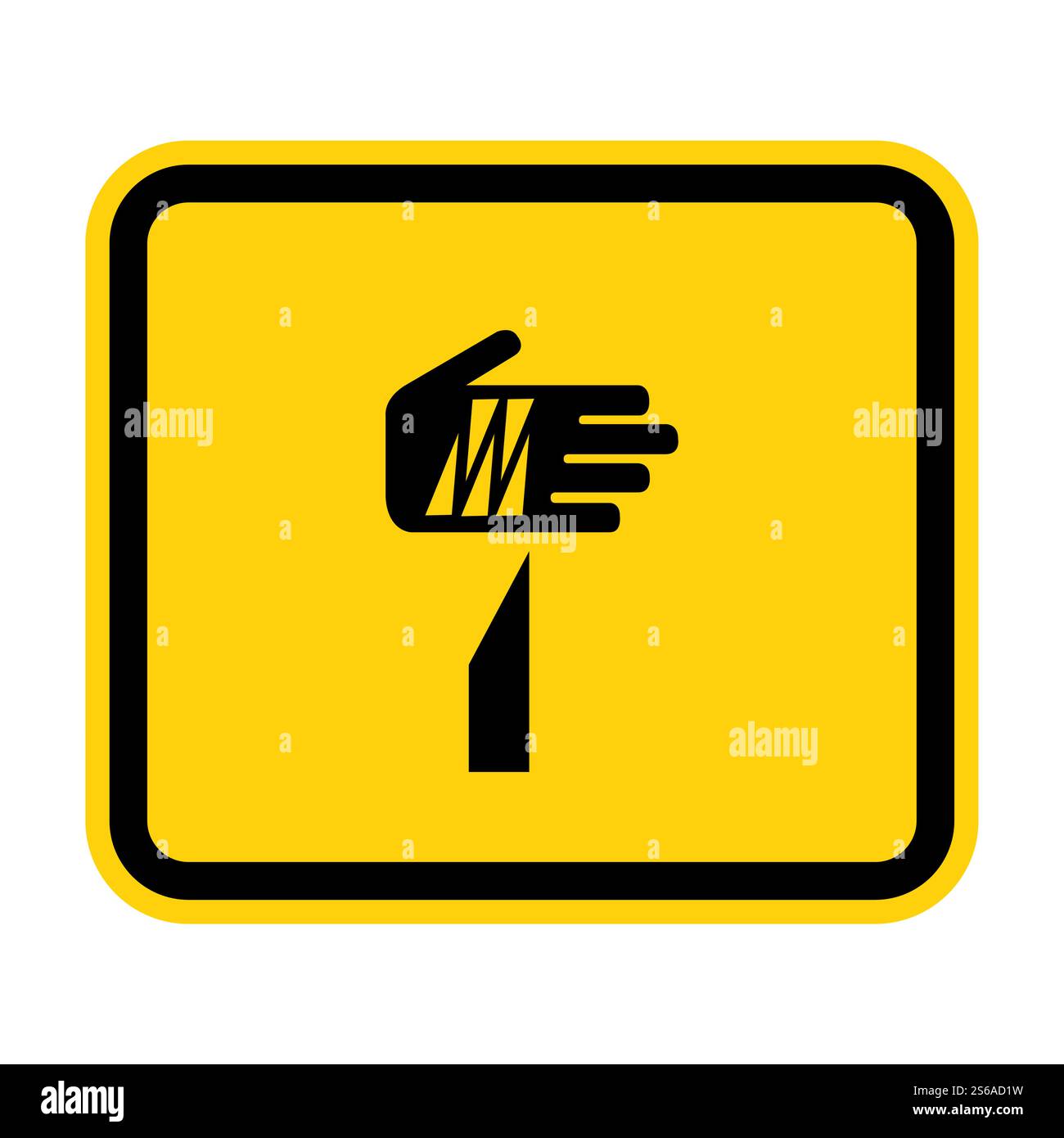 Beware Sharp Elements Symbol Isolate On White Background,Vector ...