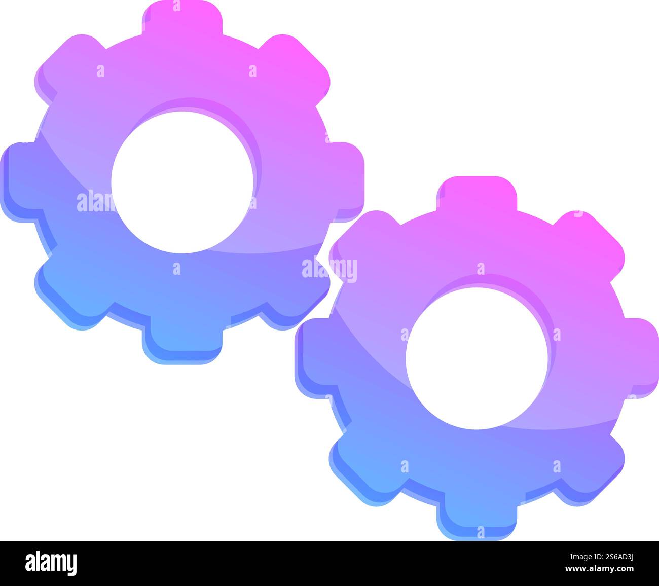 Operating system gear icon. Cartoon of operating system gear vector ...