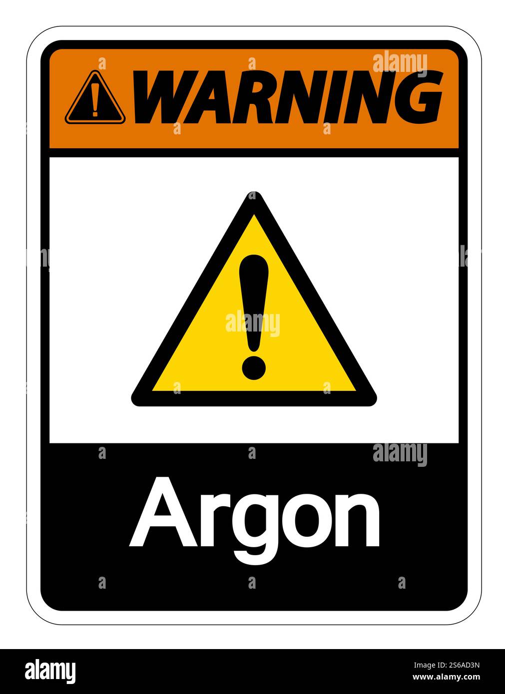 Warning Argon Symbol Sign Isolate On White Background,Vector ...