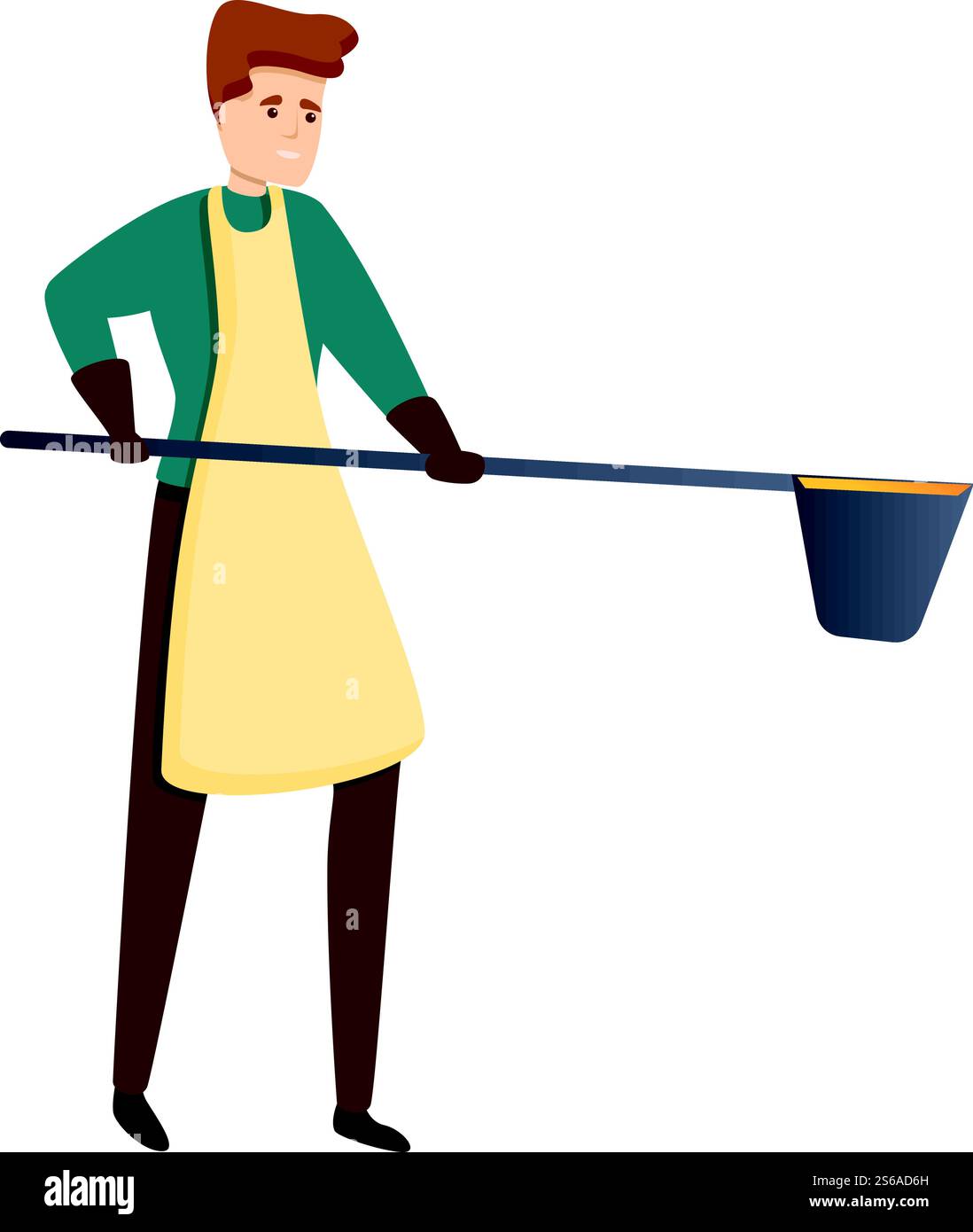 Blacksmith working icon. Cartoon of blacksmith working vector icon for ...