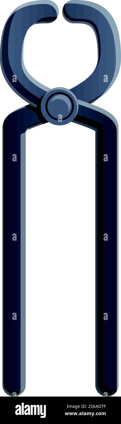 Blacksmith metal pliers icon. Cartoon of blacksmith metal pliers vector ...