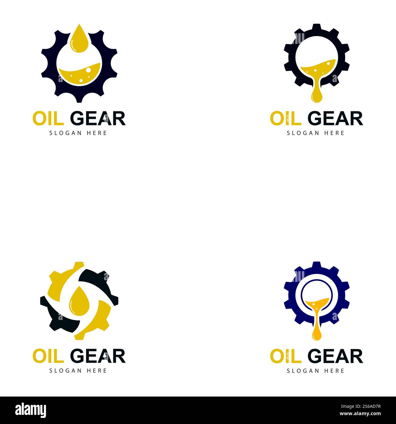 motor oil logo. drop lubricant and gear. vector illustration Stock ...