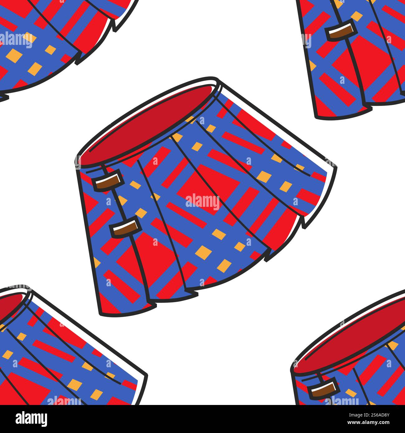 Plaid skirt Scotland kilt seamless pattern traditional clothes vector ...