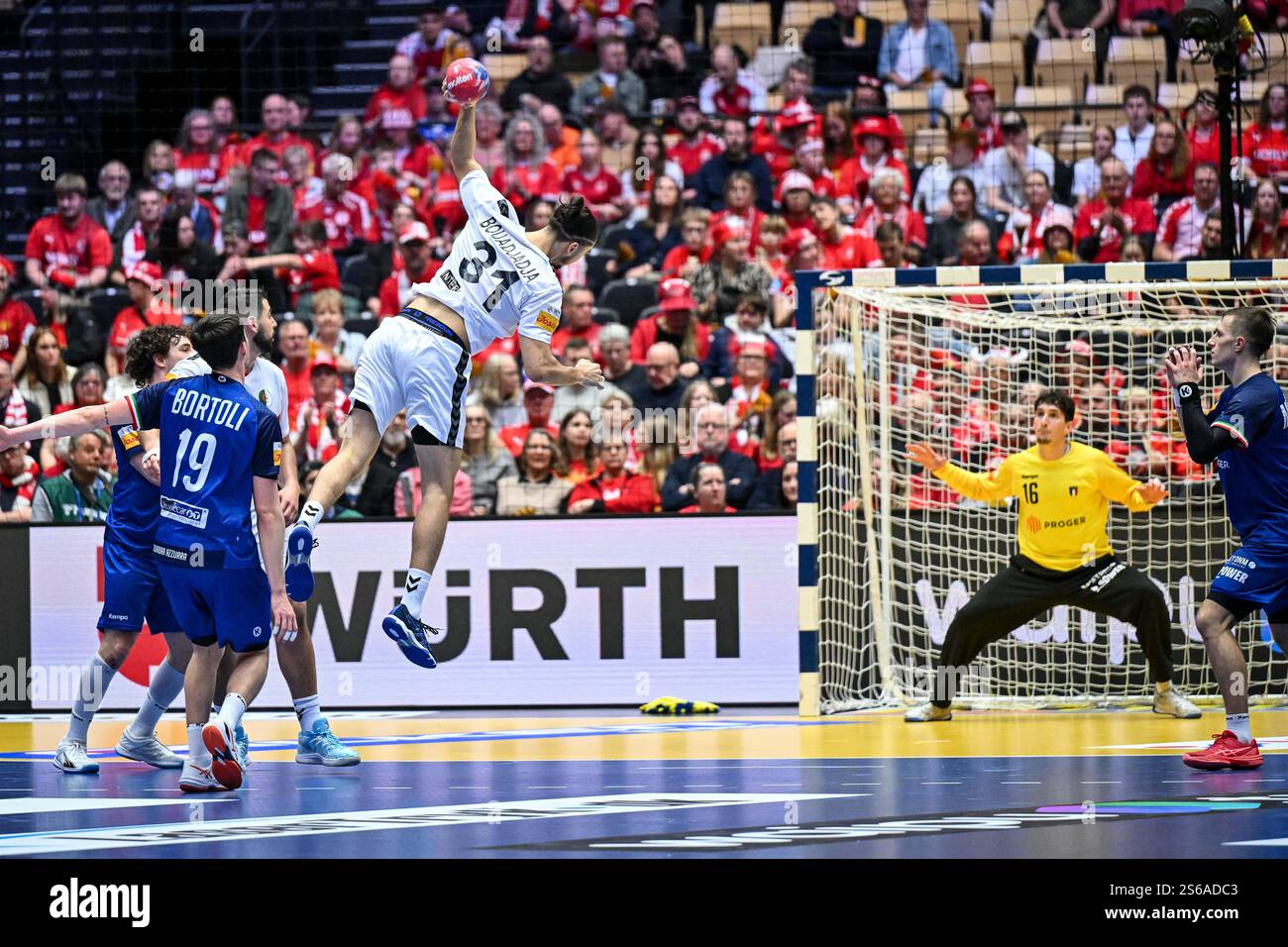 Herning, Denmark. 16th Jan, 2025. Bouadjadja of Algeria Nationalteam ...