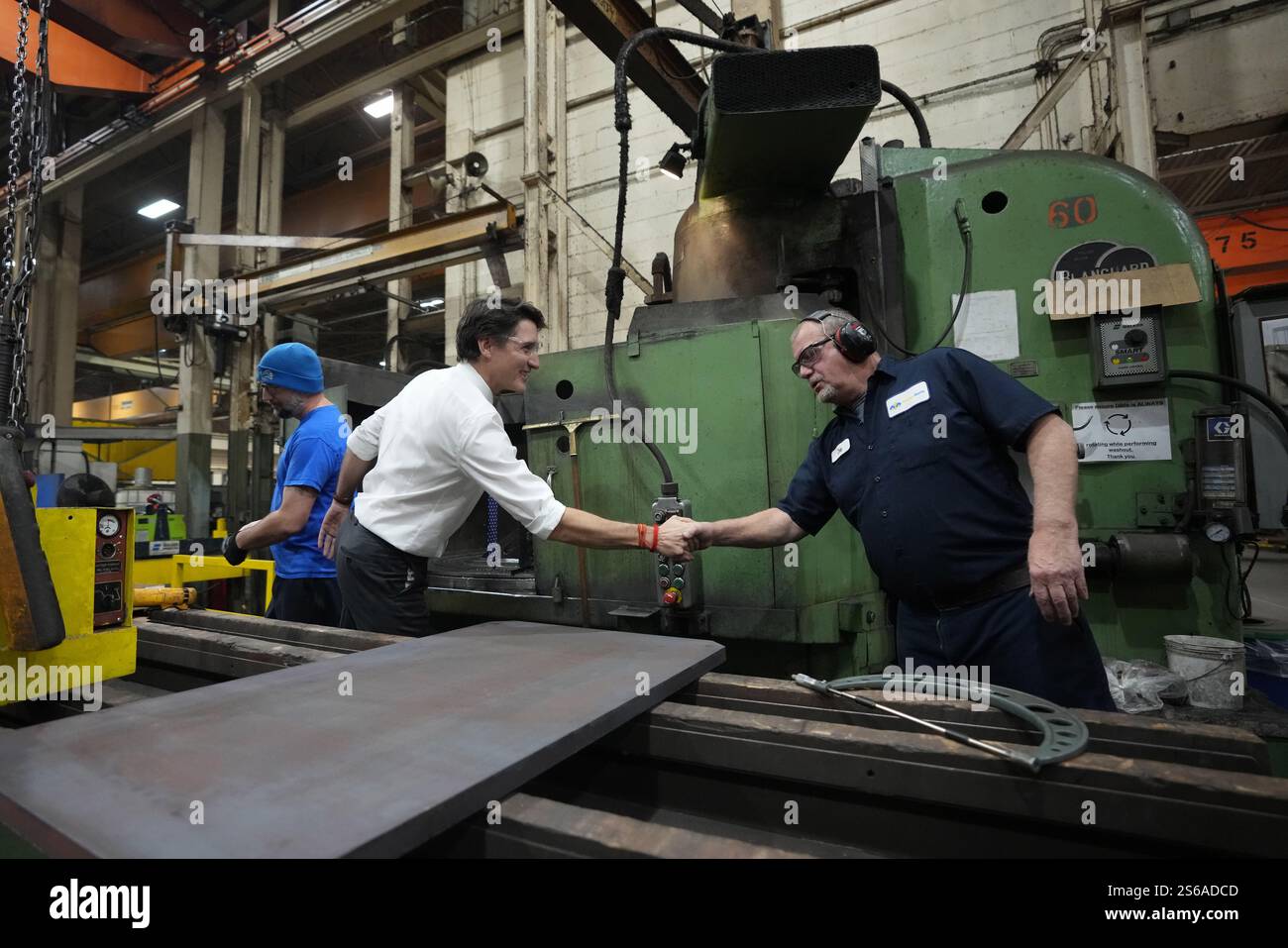 Windsor, Canada. 16th Jan, 2025. Prime Minister Justin Trudeau speaks ...