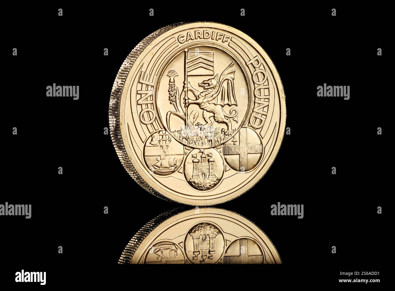 Cardiff City £1 coin from the 2011 UK Capital Cities pound coin set ...