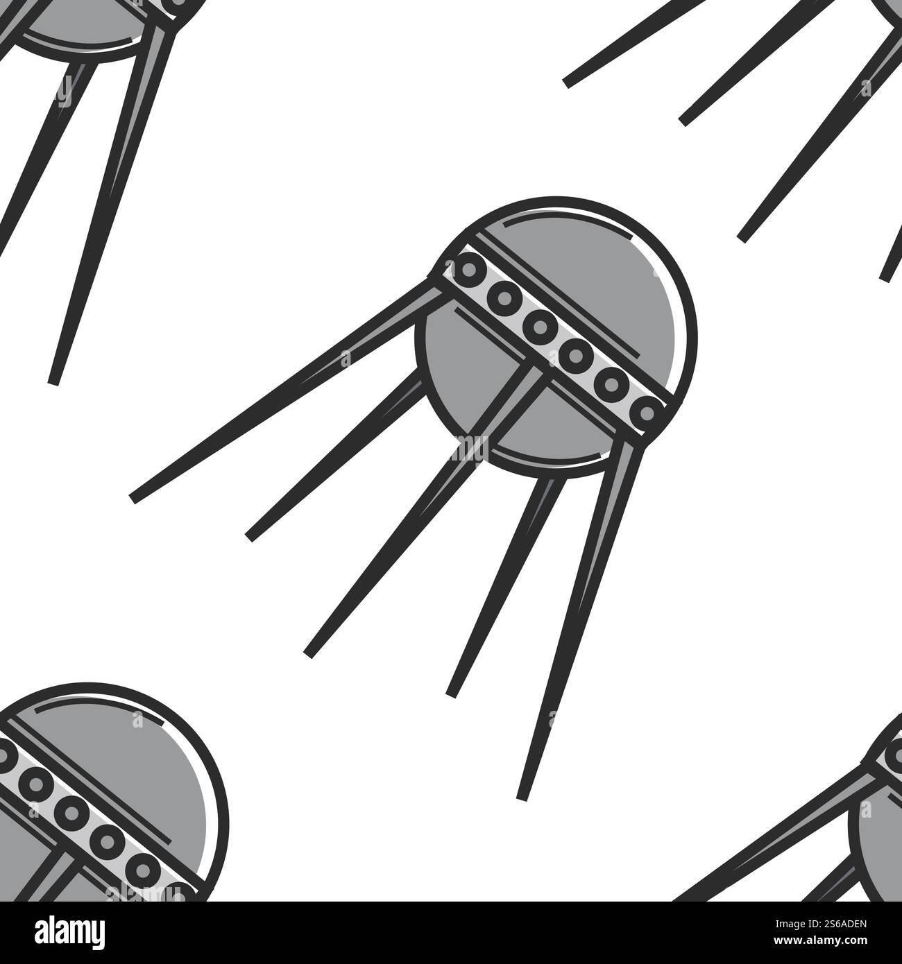 Soviet Republics technological progress USSR symbol space satellite ...