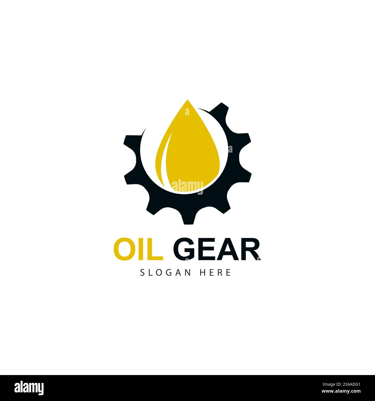 motor oil logo. drop lubricant and gear. vector illustration Stock ...