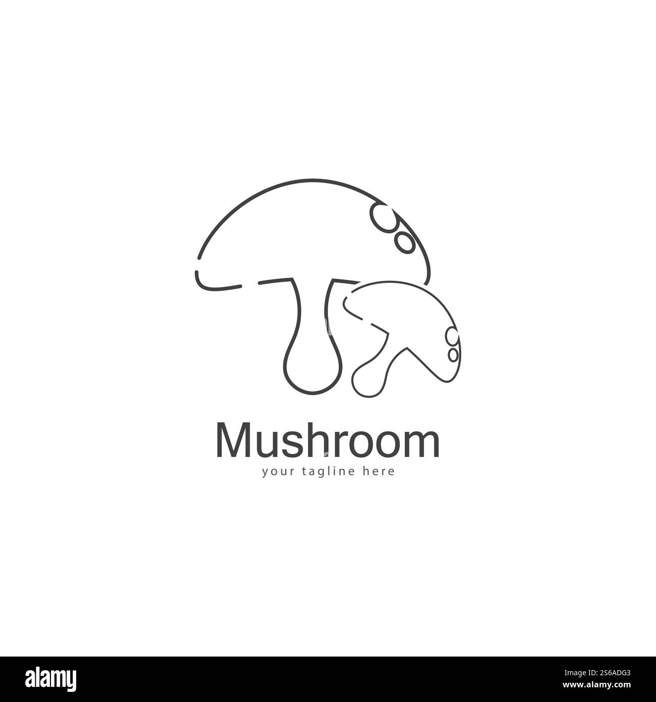 mushroom logo vector design template Stock Vector Image & Art - Alamy