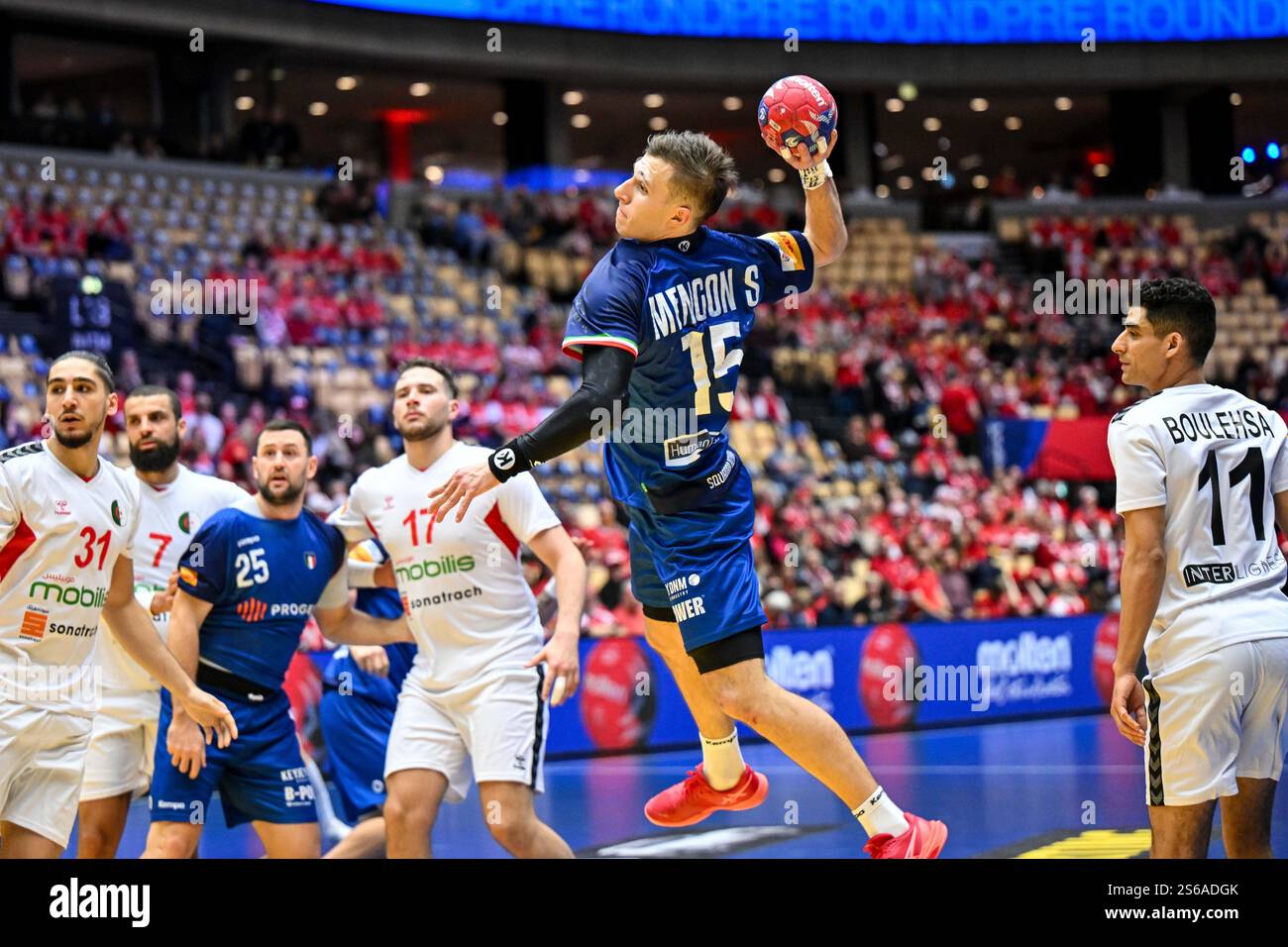 Simone Mengon of Italy Nationalteam during IHF Men's - Handball World ...