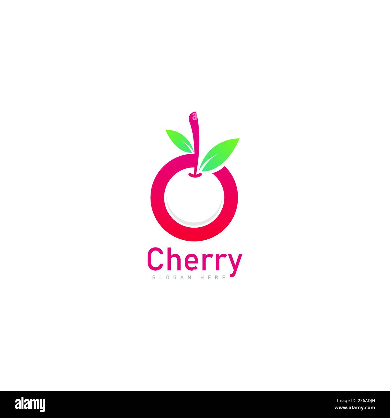 cherry logo fruit fresh icon symbol vector illustration Stock Vector ...